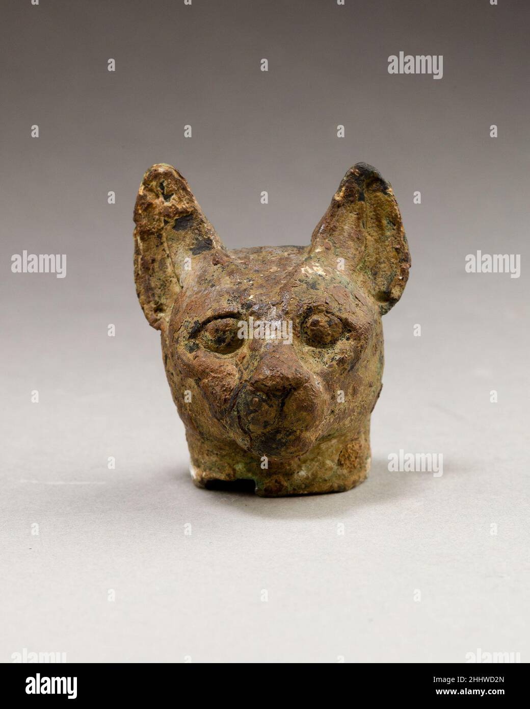 Cat head 664–30 B.C. Late Period–Ptolemaic Period The cat was sacred to ...