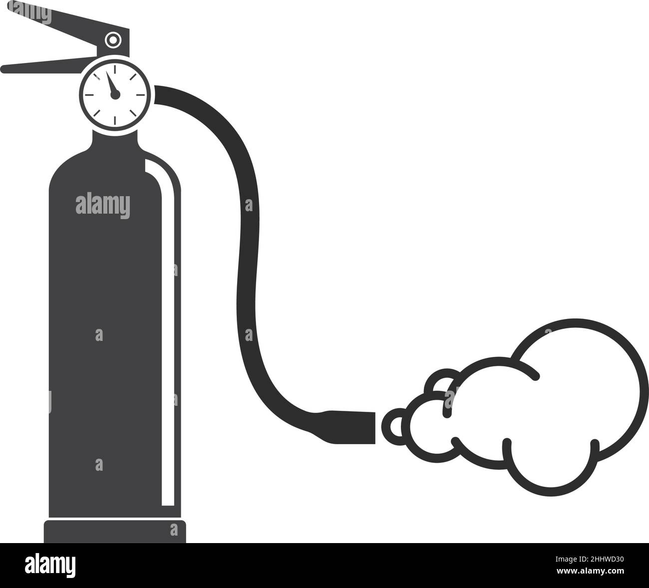 Fire extinguisher cylinder Black and White Stock Photos & Images - Alamy