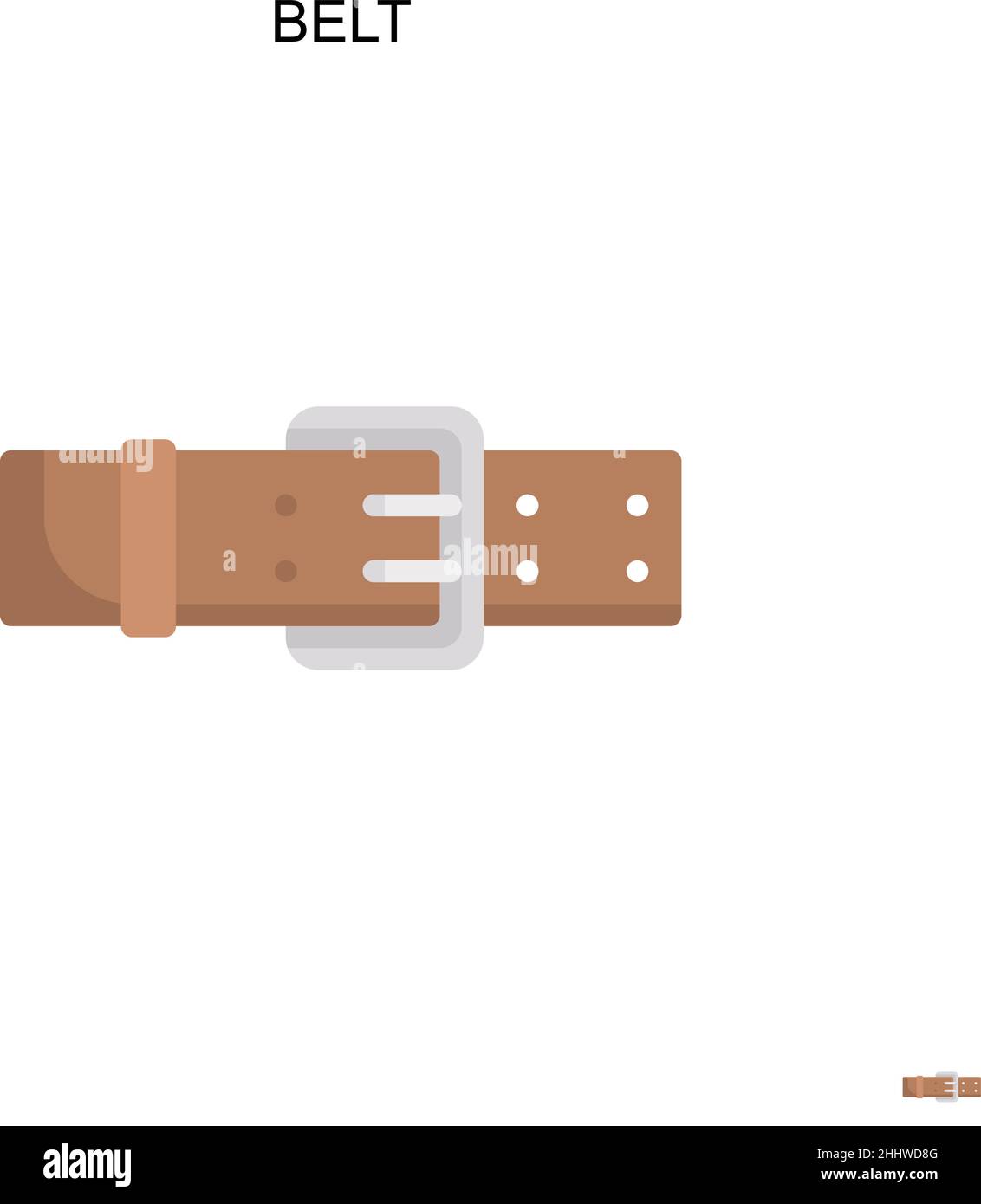 Belt Simple vector icon. Illustration symbol design template for web ...