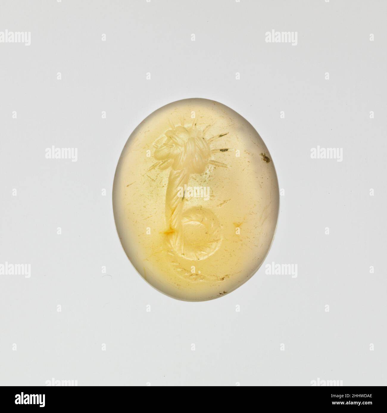 Chalcedony intaglio: Lion-headed serpent ca. 2nd–3rd century A.D. Roman ...