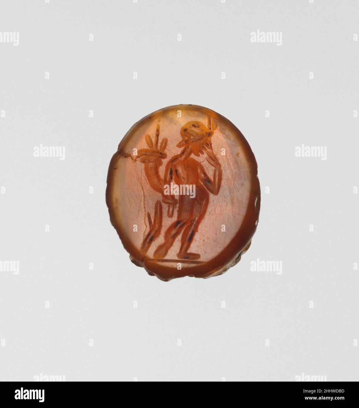 Carnelian scarab: Harpocrates with cornucopia 2nd century A.D. Roman ...