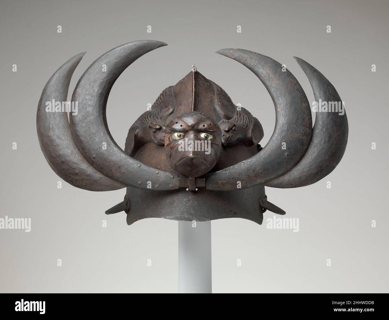 Exotic Helmet with Tengu Mask and Crows 19th century Japanese Beginning ...