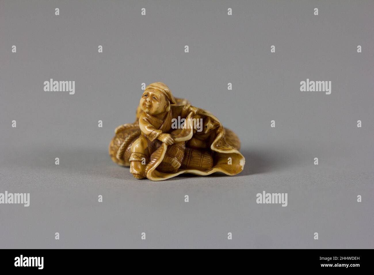 Netsuke of Daikoku and Bag 19th century Japan. Netsuke of Daikoku and ...
