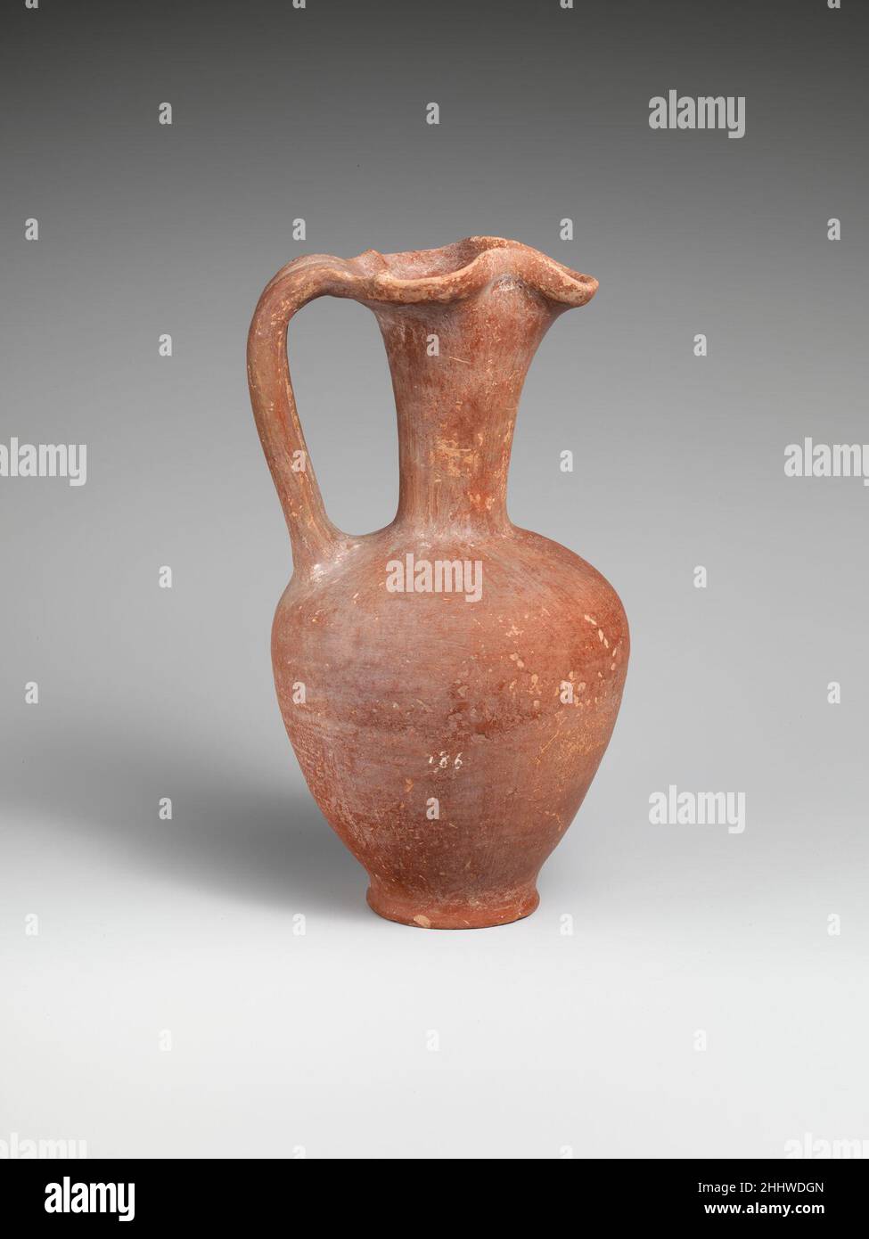 Oinochoe ca. 800–700 B.C. Cypriot Ovoid body and long neck; red ...