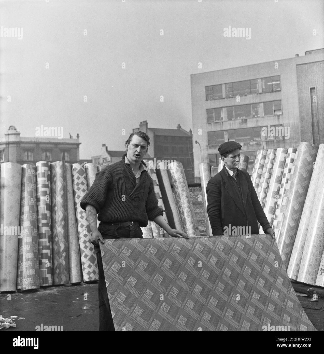 The flea market at Club Row, Bethnal Green, E2 London 1st March 1955 ...