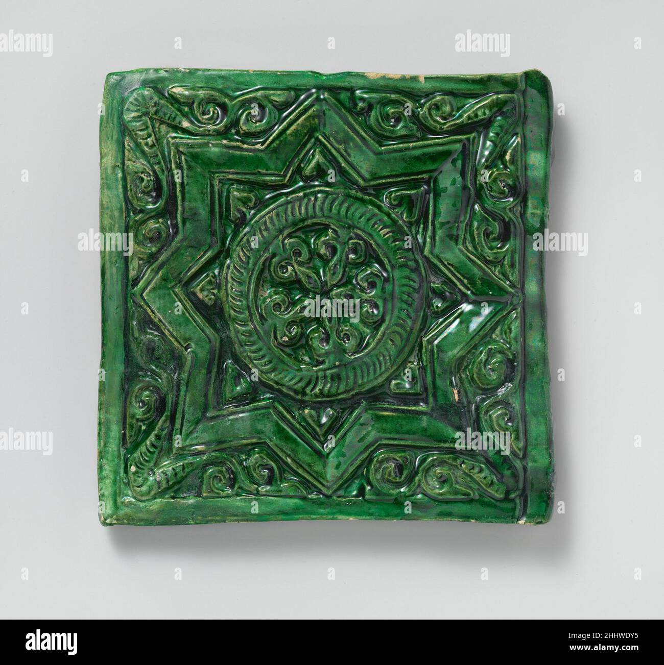 Green Tile with Star Design 12th–13th century. Green Tile with Star ...