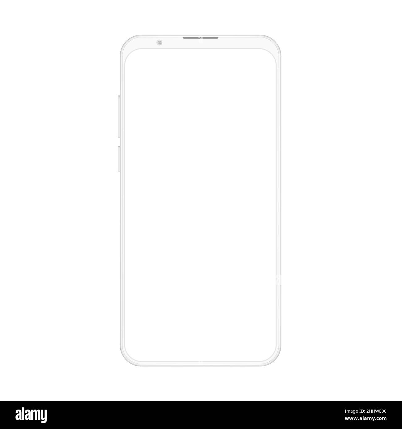 High quality realistic new version of soft clean white frameless ...