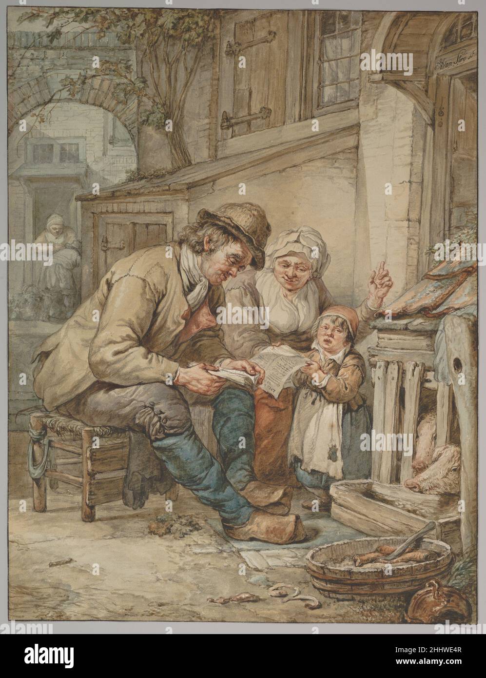 Parents Teaching Their Daughter a Song early 19th century Abraham van ...