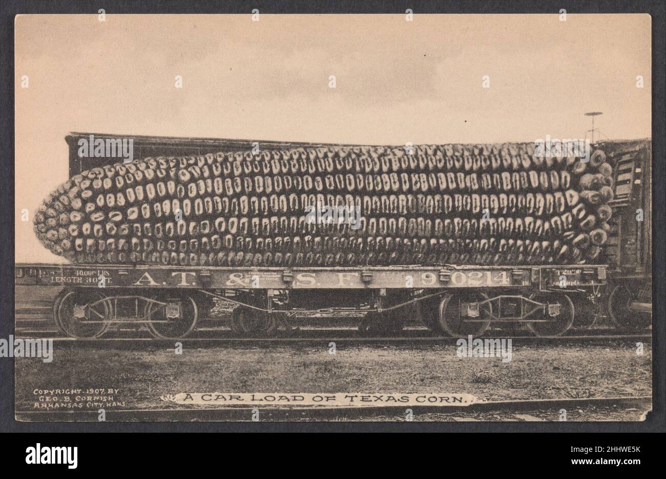 A Car Load of Texas Corn ca. 1910 George B. Cornish. A Car Load of ...