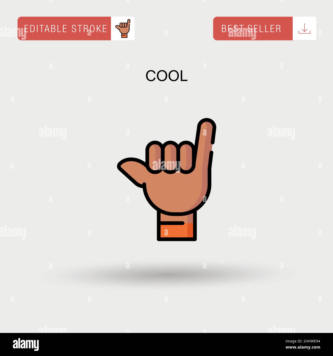 Cool Simple vector icon Stock Vector Image & Art - Alamy