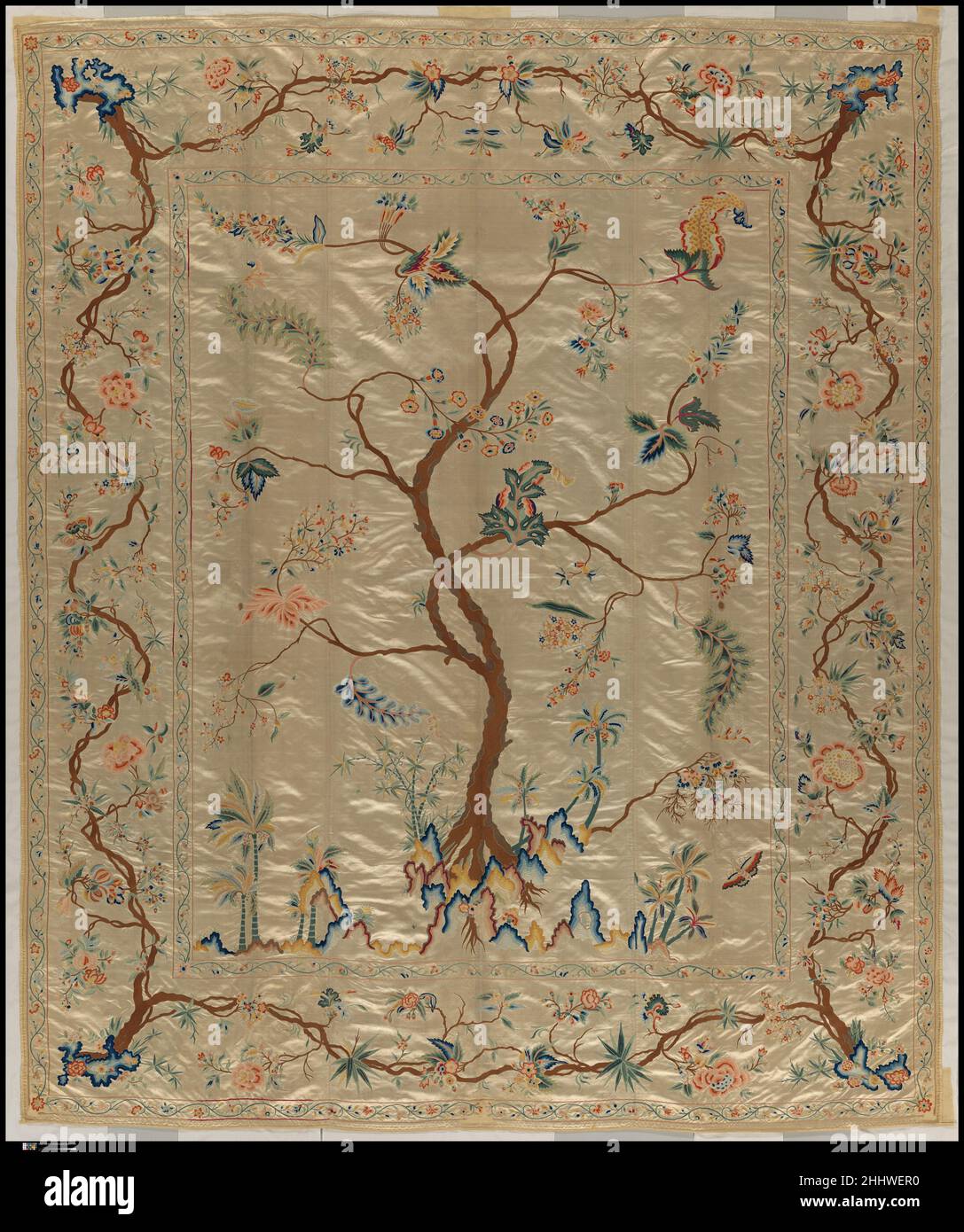 Chinese Palampore 1750–1800 China (Guangzhou), for the European or ...