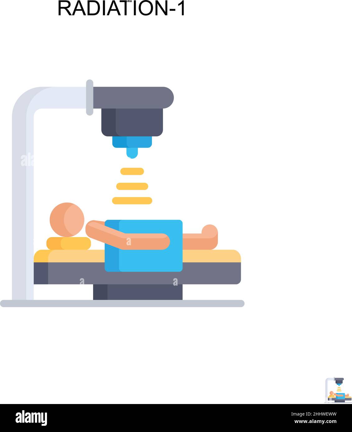 Radiation-1 Simple vector icon. Illustration symbol design template for ...