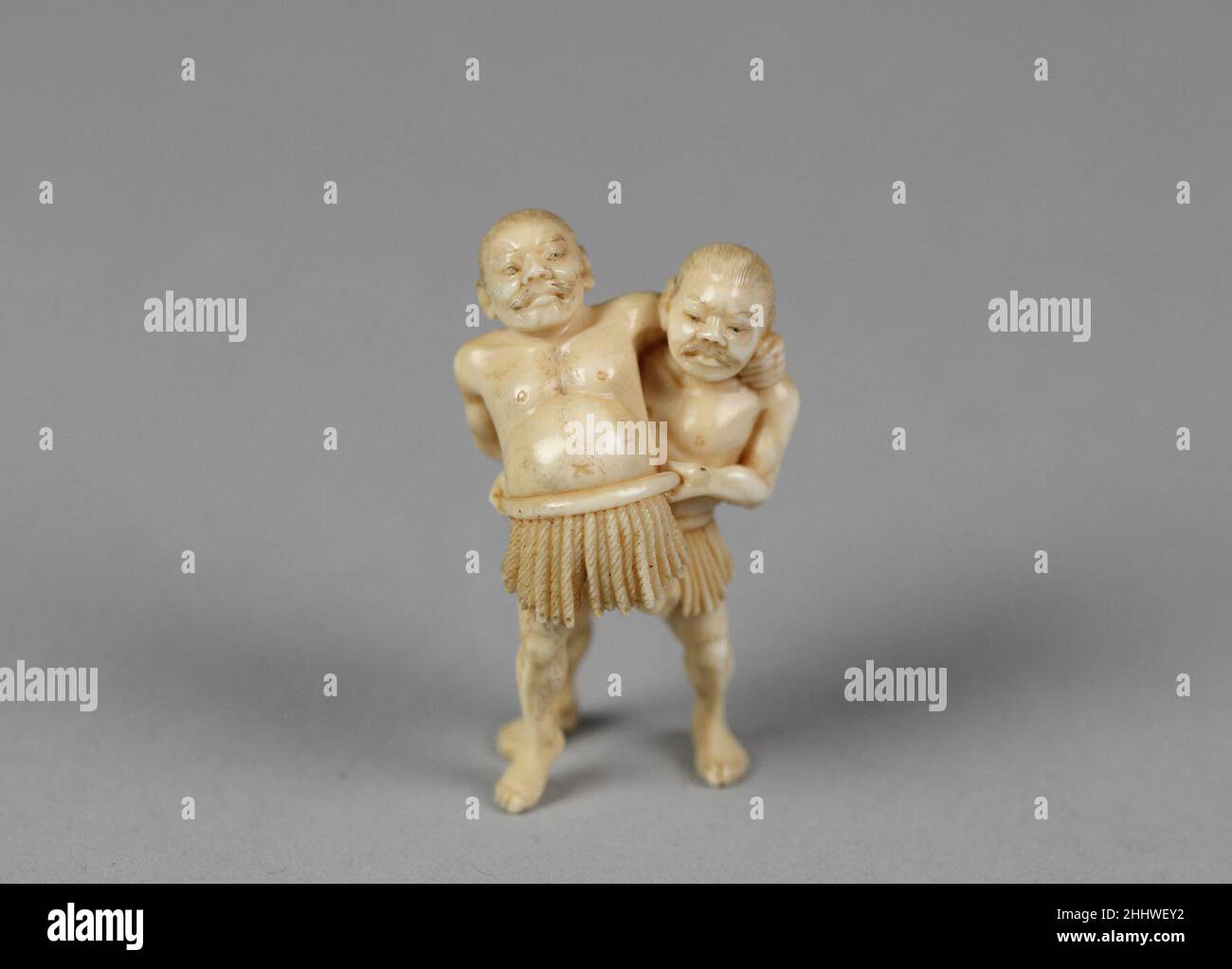Netsuke of Two Wrestlers 19th century Japan. Netsuke of Two Wrestlers ...