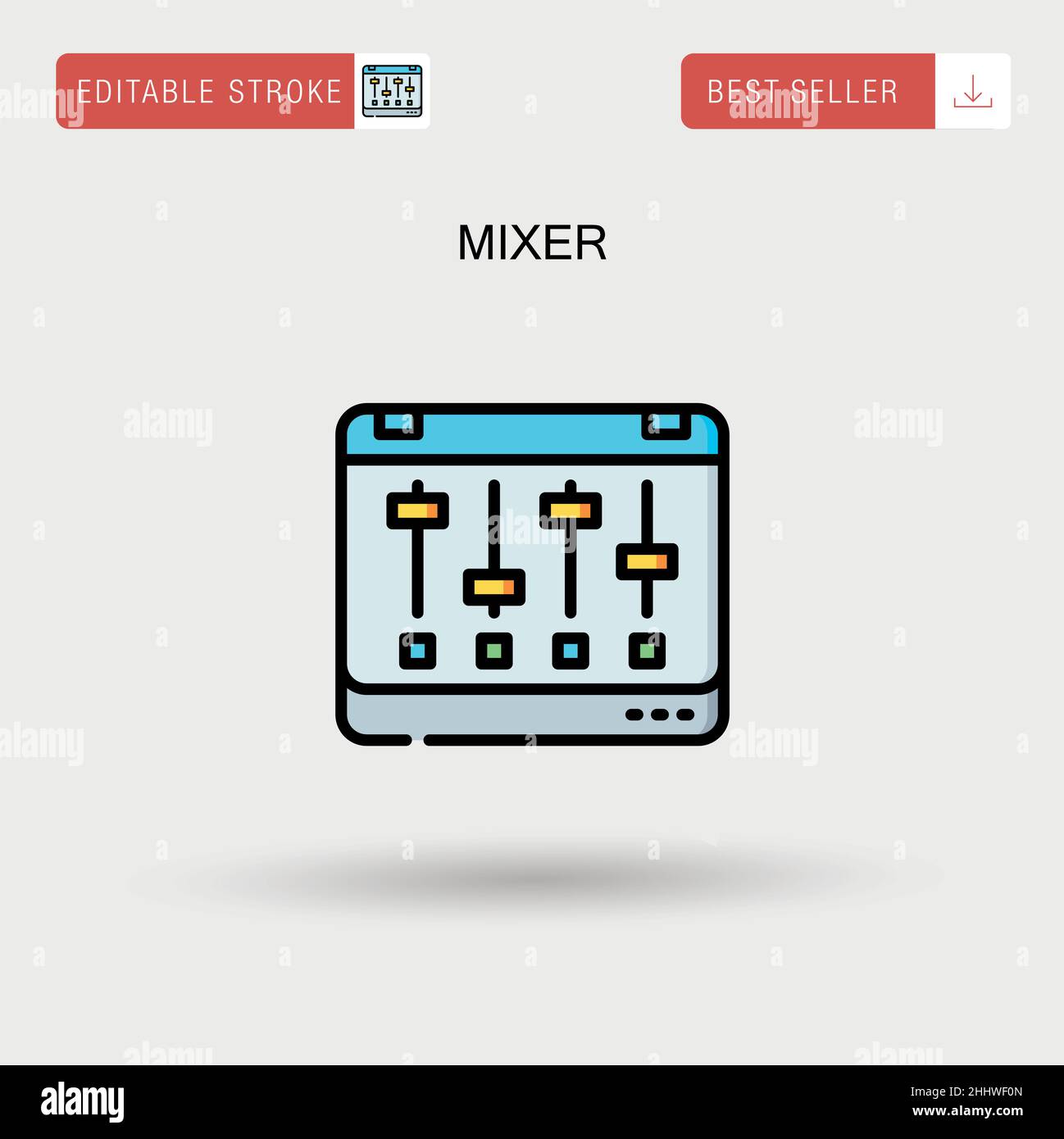 Blender icon simple flat Stock Vector Images - Alamy