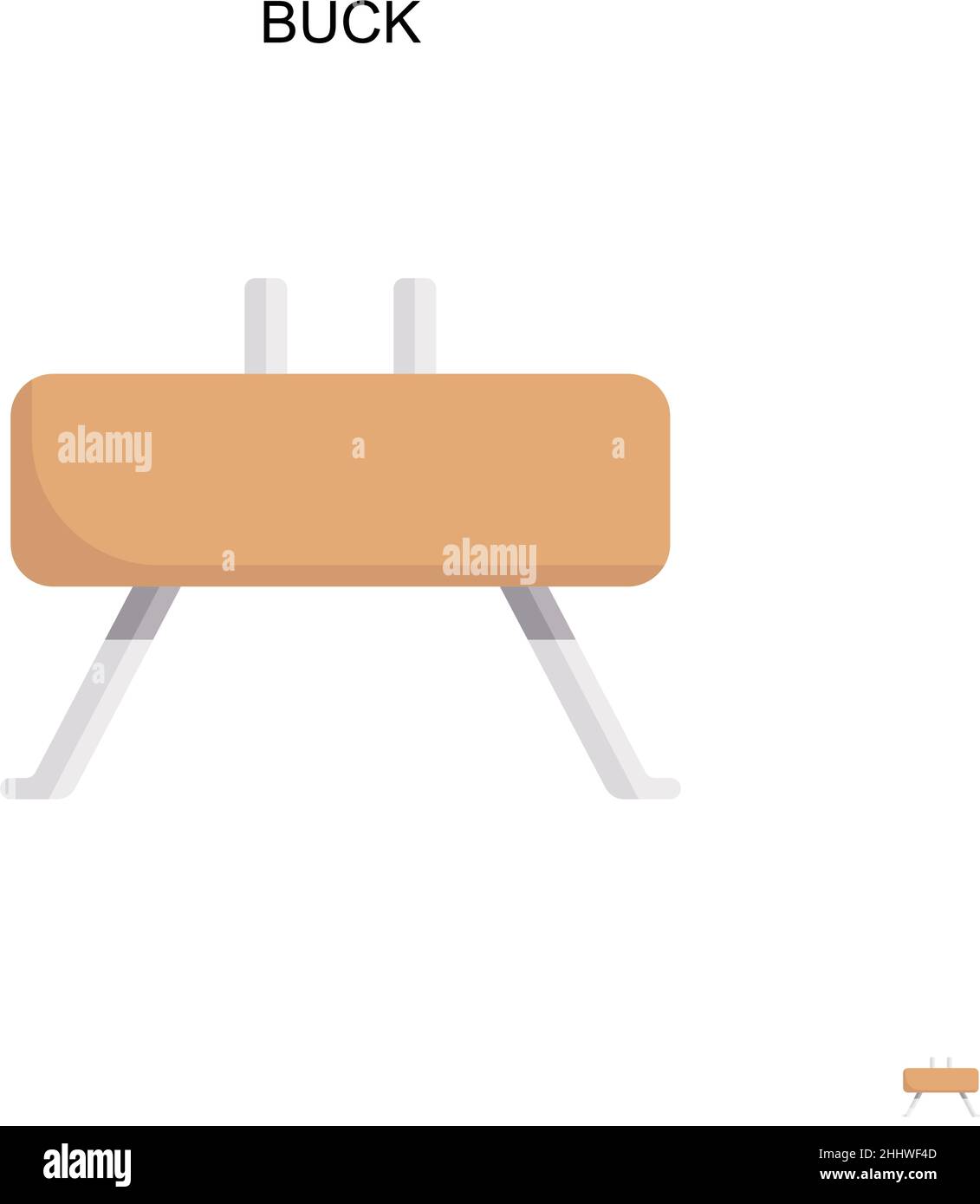 Buck Simple vector icon. Illustration symbol design template for web ...