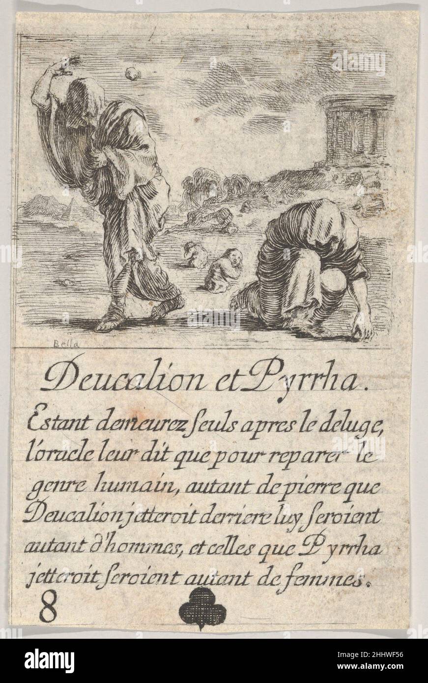 Deucalion and Pyrrha, from 'Game of Mythology' (Jeu de la Mythologie ...