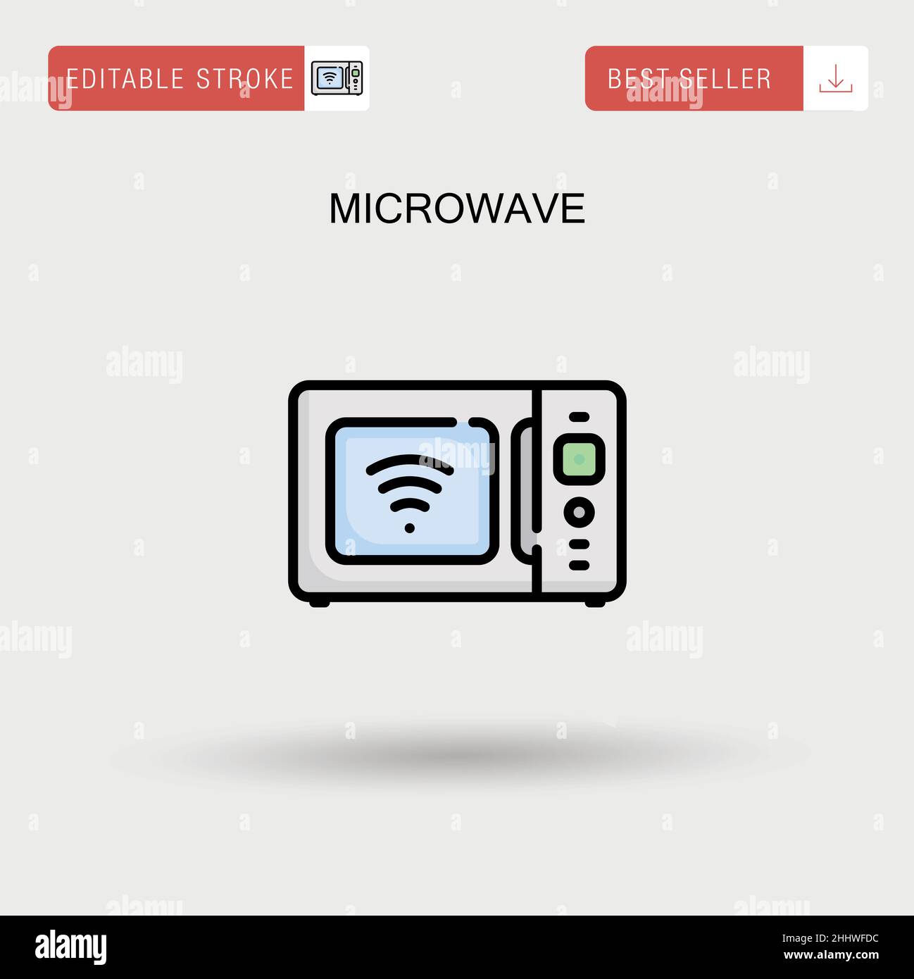 Timer microwave icon simple hi-res stock photography and images - Alamy