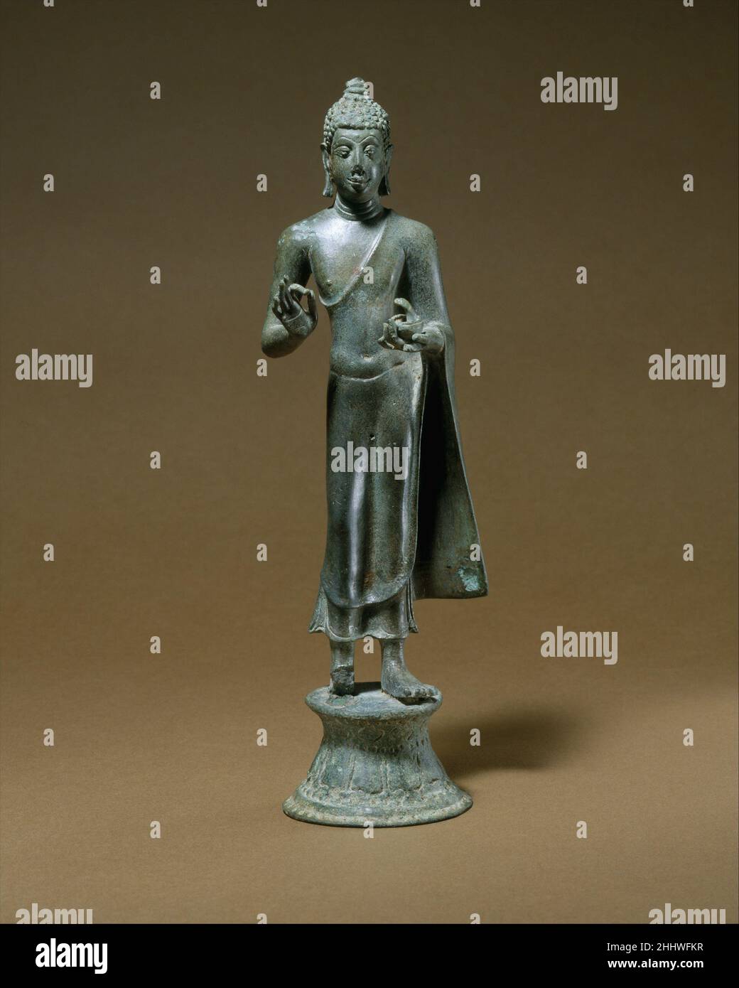 Standing Buddha Shakyamuni 9th century Indonesia (Java). Standing ...