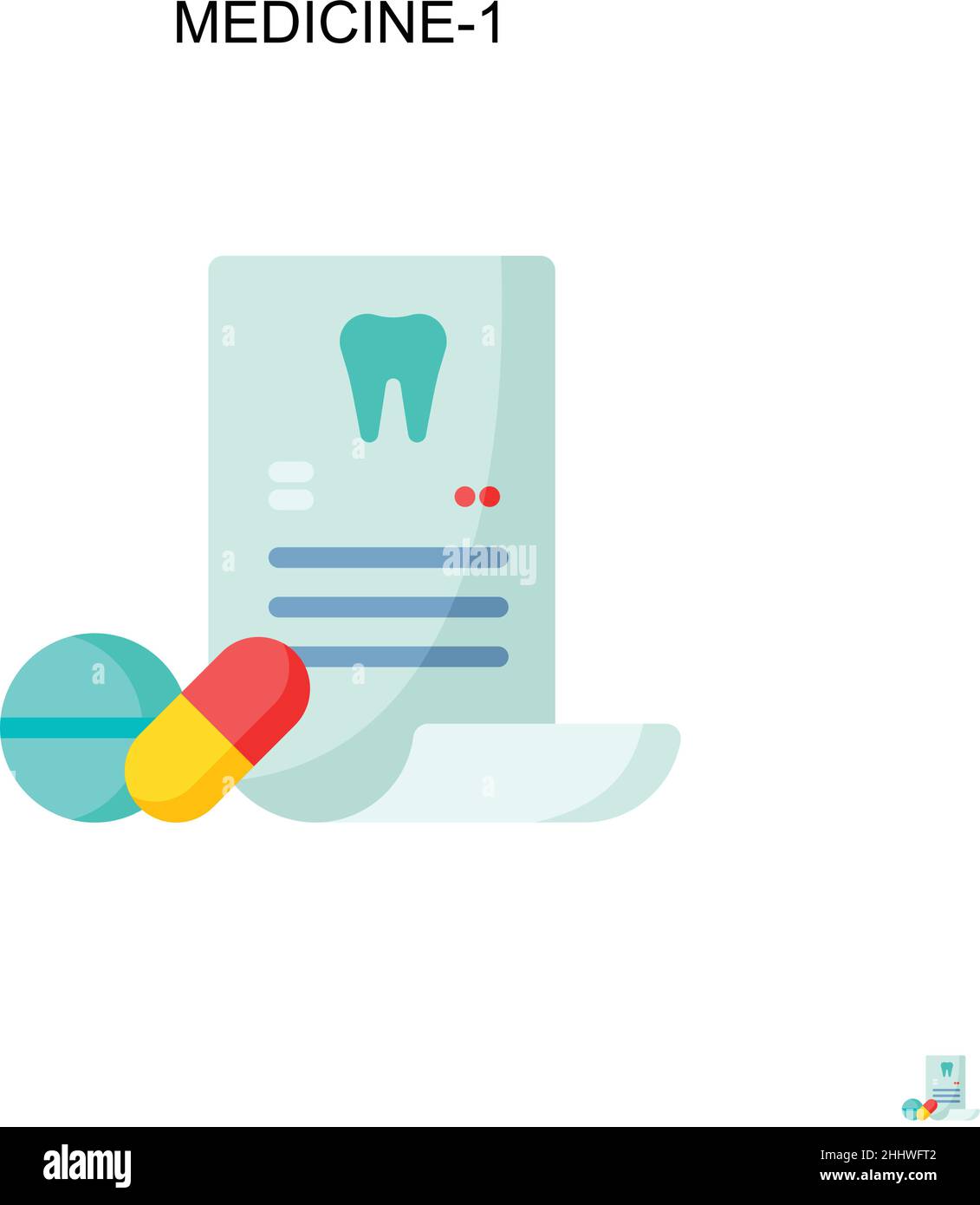 Medicine-1 Simple vector icon. Illustration symbol design template for ...