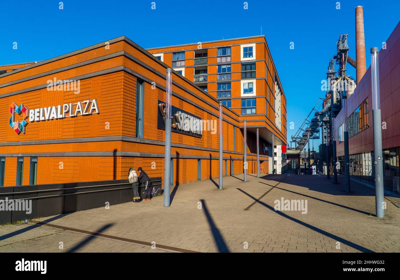 Belval Plaza shopping center near the university train station Stock ...