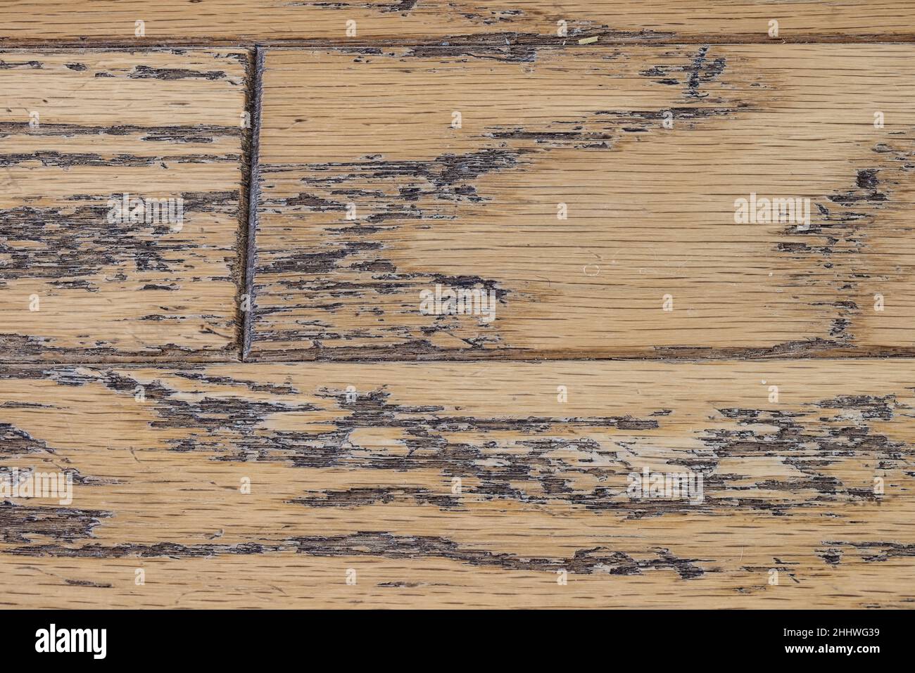 Worn out Hardwood flooring Stock Photo - Alamy