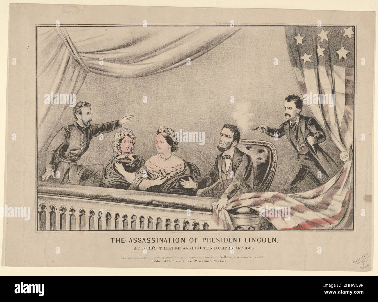 The Assassination of President Lincoln at Ford's Theatre, Washington D ...