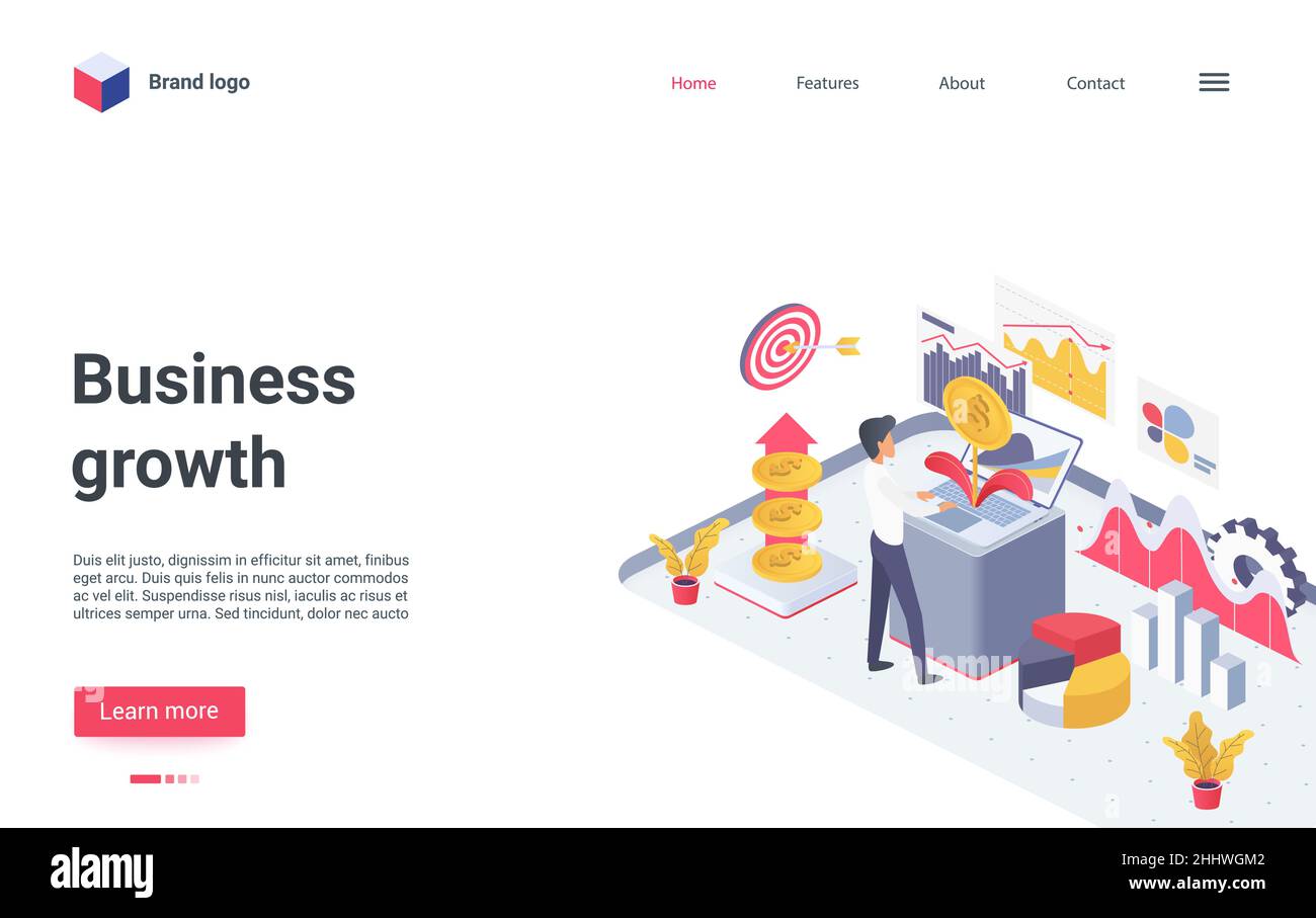 Economic growth cartoon illustration hi-res stock photography and ...