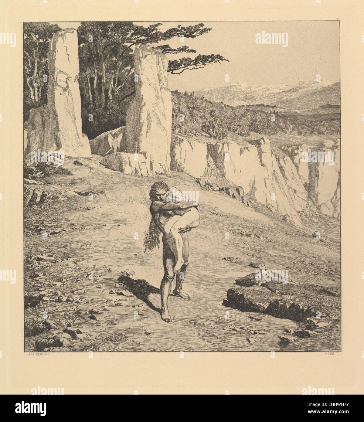 Adam from Eva und die Zukunft (Rad.-Werk III) 1898 Max Klinger German ...