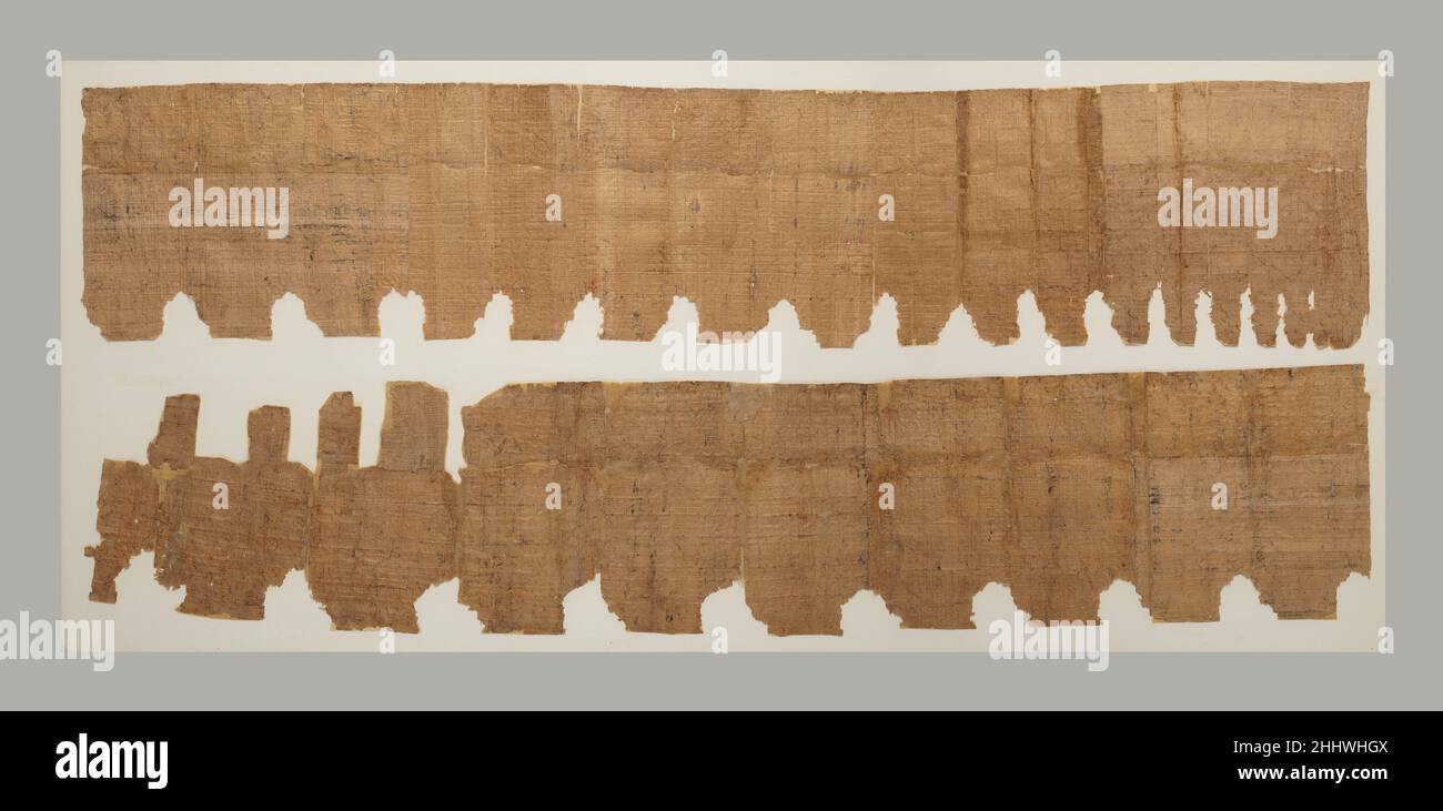 Blank sheet of papyrus ca. 2051–1981 B.C. Middle Kingdom. Blank sheet ...