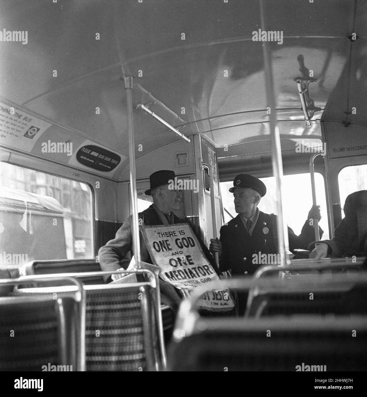 1950s london double decker bus hi-res stock photography and images - Alamy