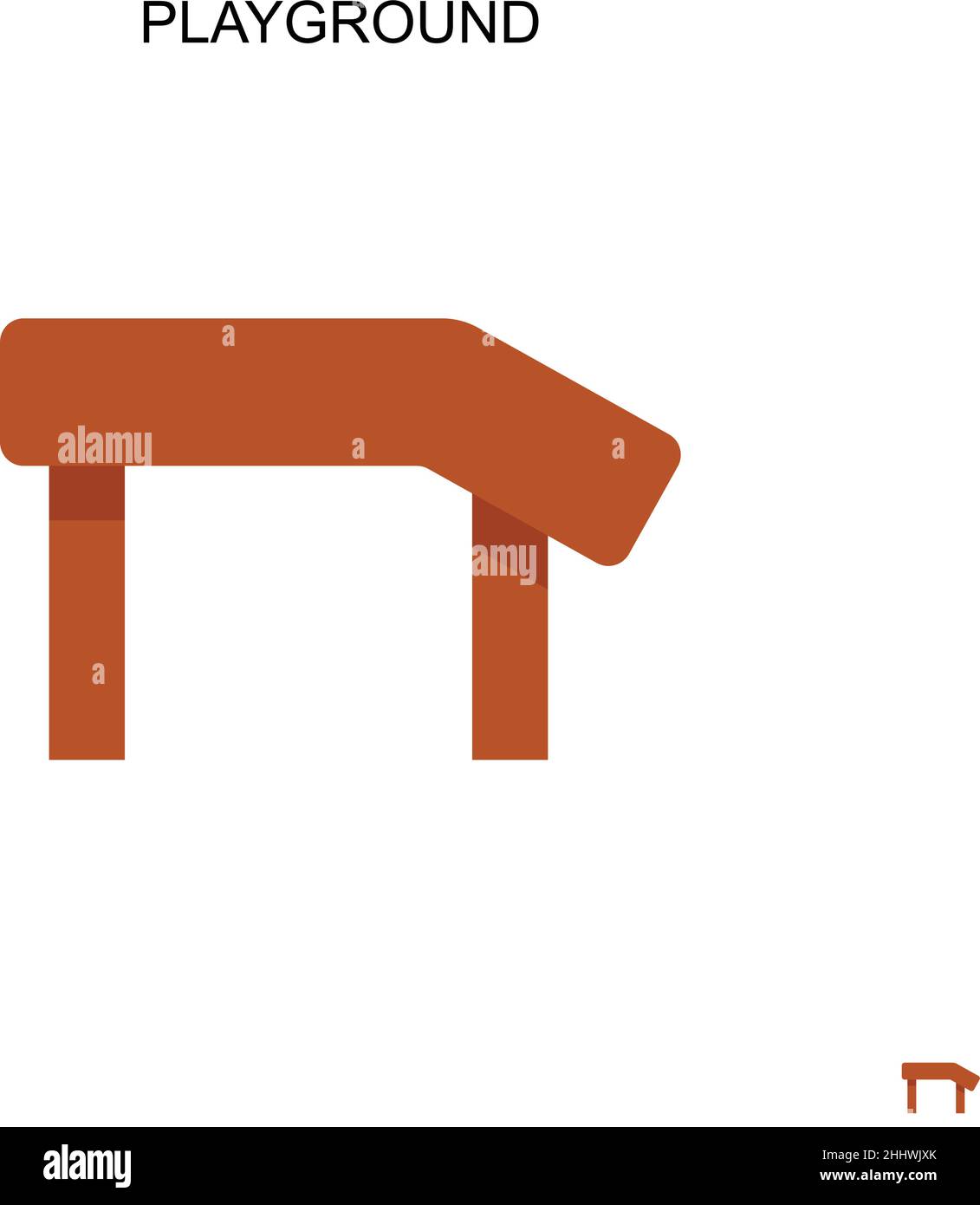 Playground Simple vector icon. Illustration symbol design template for ...