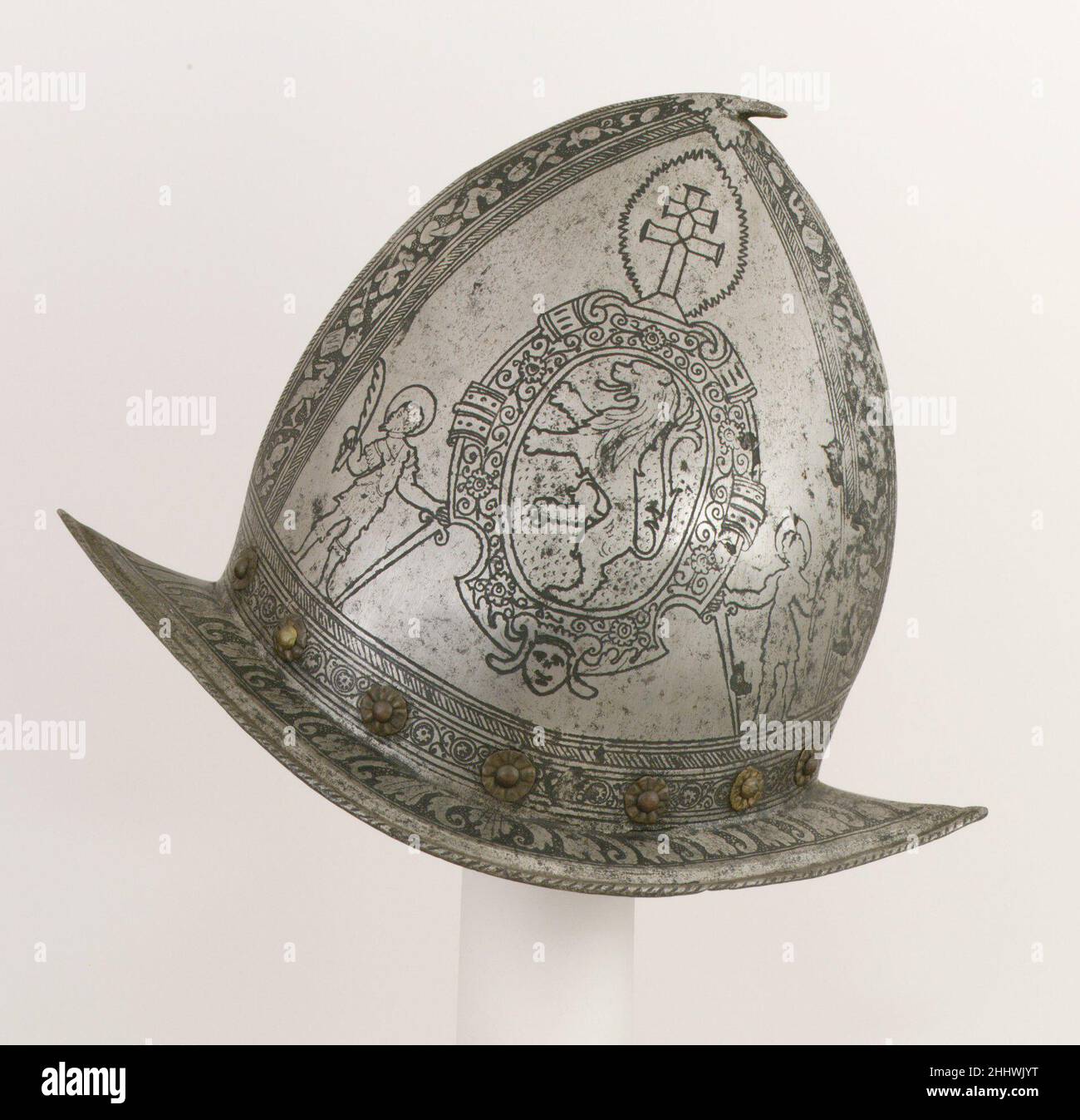 Pointed Morion ca. 1570–80 Italian, Brescia The etched decoration ...