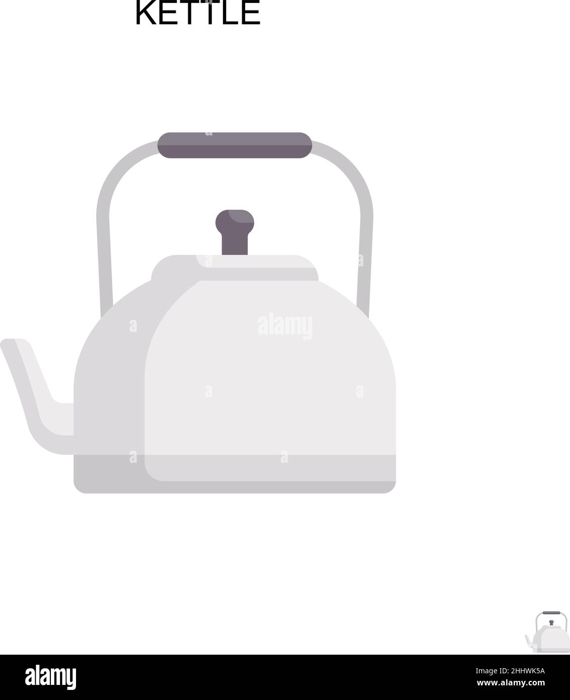 Kettle Simple vector icon. Illustration symbol design template for web ...