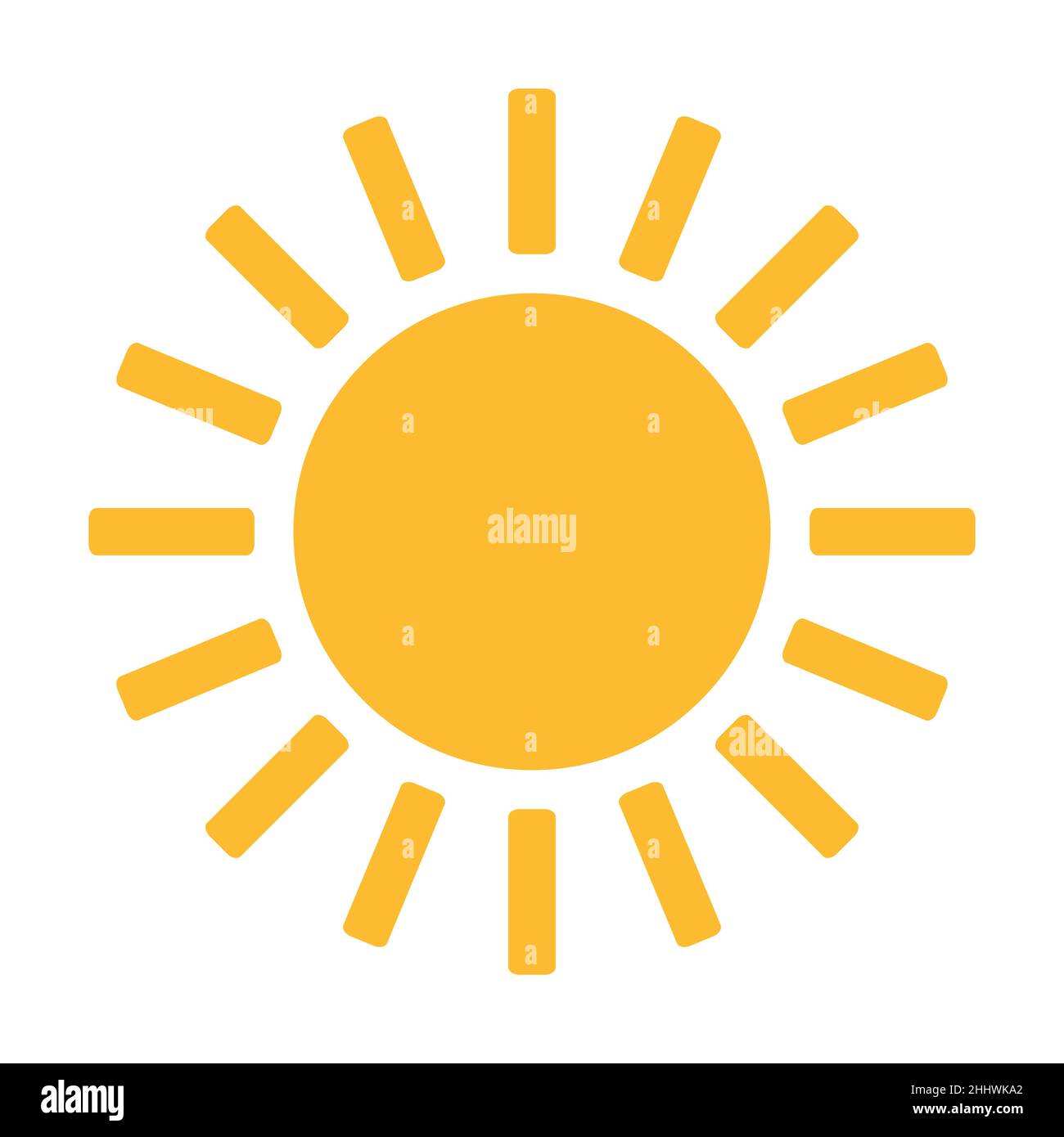 A half sun is setting downwards icon vector sunset concept for graphic ...