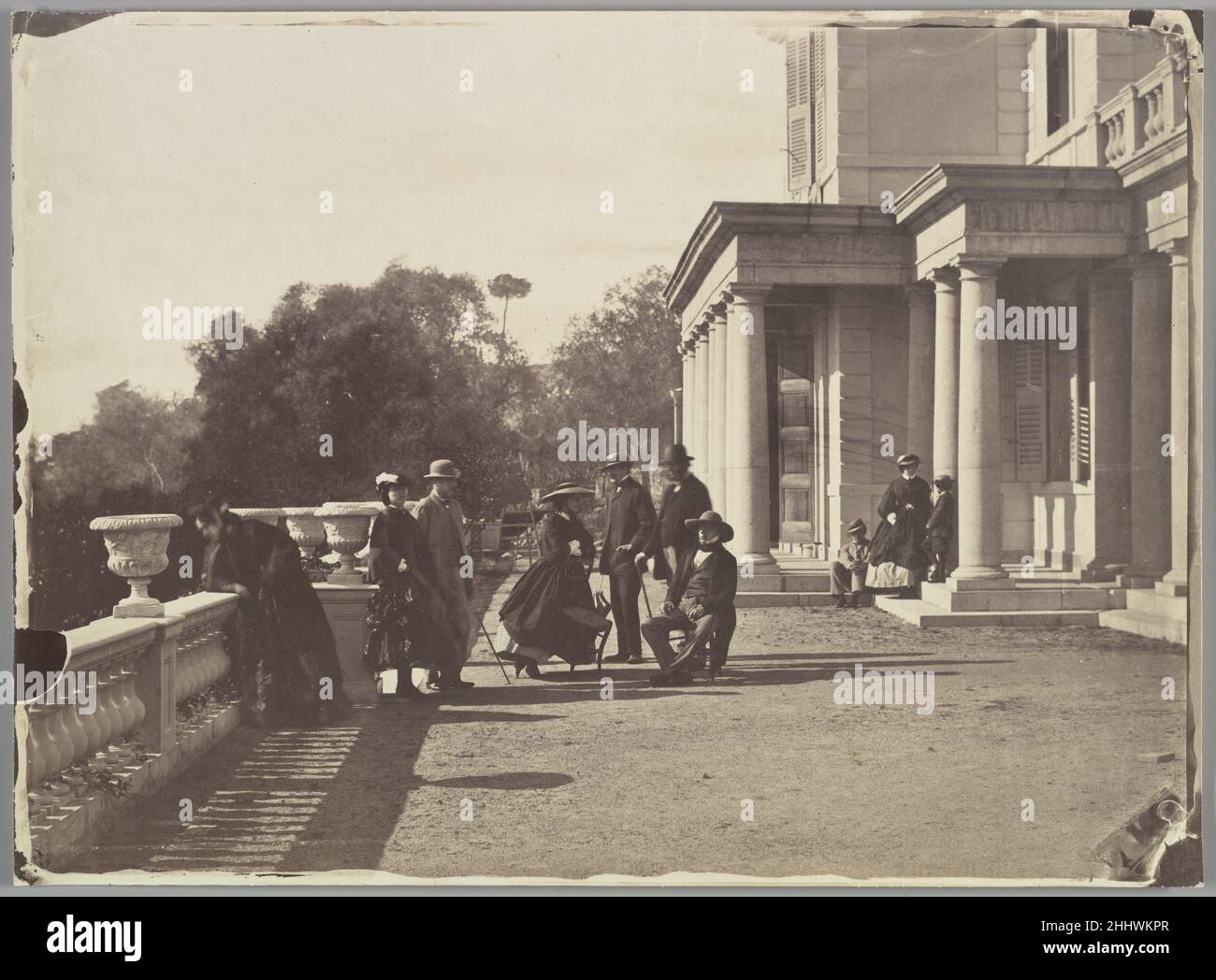 [Lord Brougham and his Family, Cannes] 1862 Charles Nègre French. [Lord ...