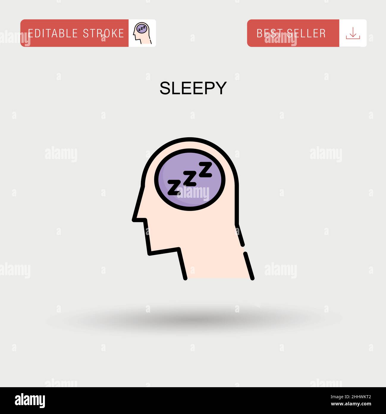 Cartoon sleepy girl vector hi-res stock photography and images - Alamy