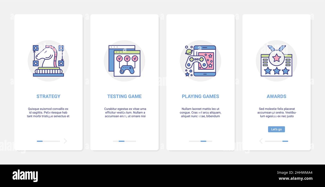 Video games entertainment technology vector illustration. UI, UX ...