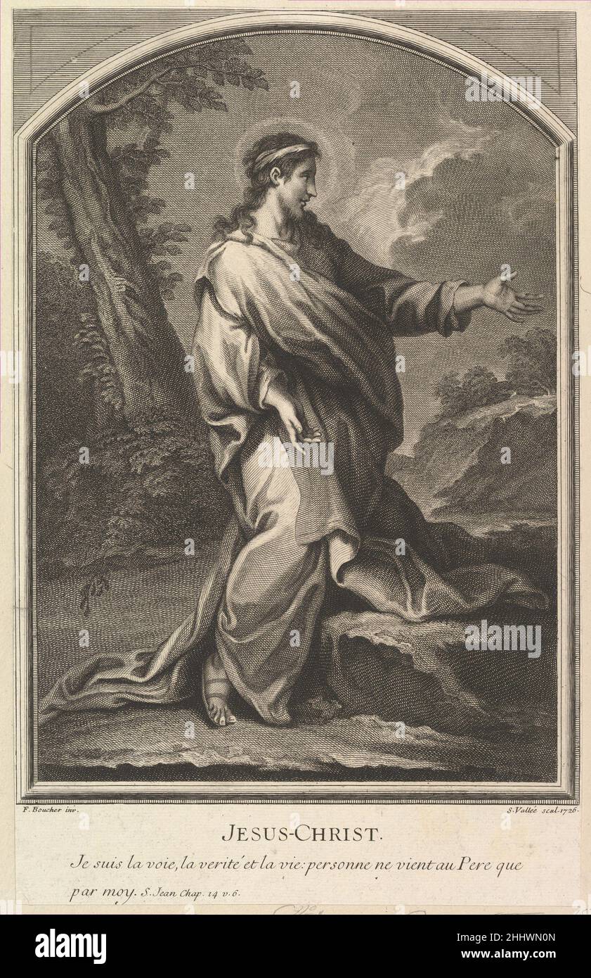 Jesus Christ 1726 Simon Vallée French. Jesus Christ 394030 Stock Photo ...