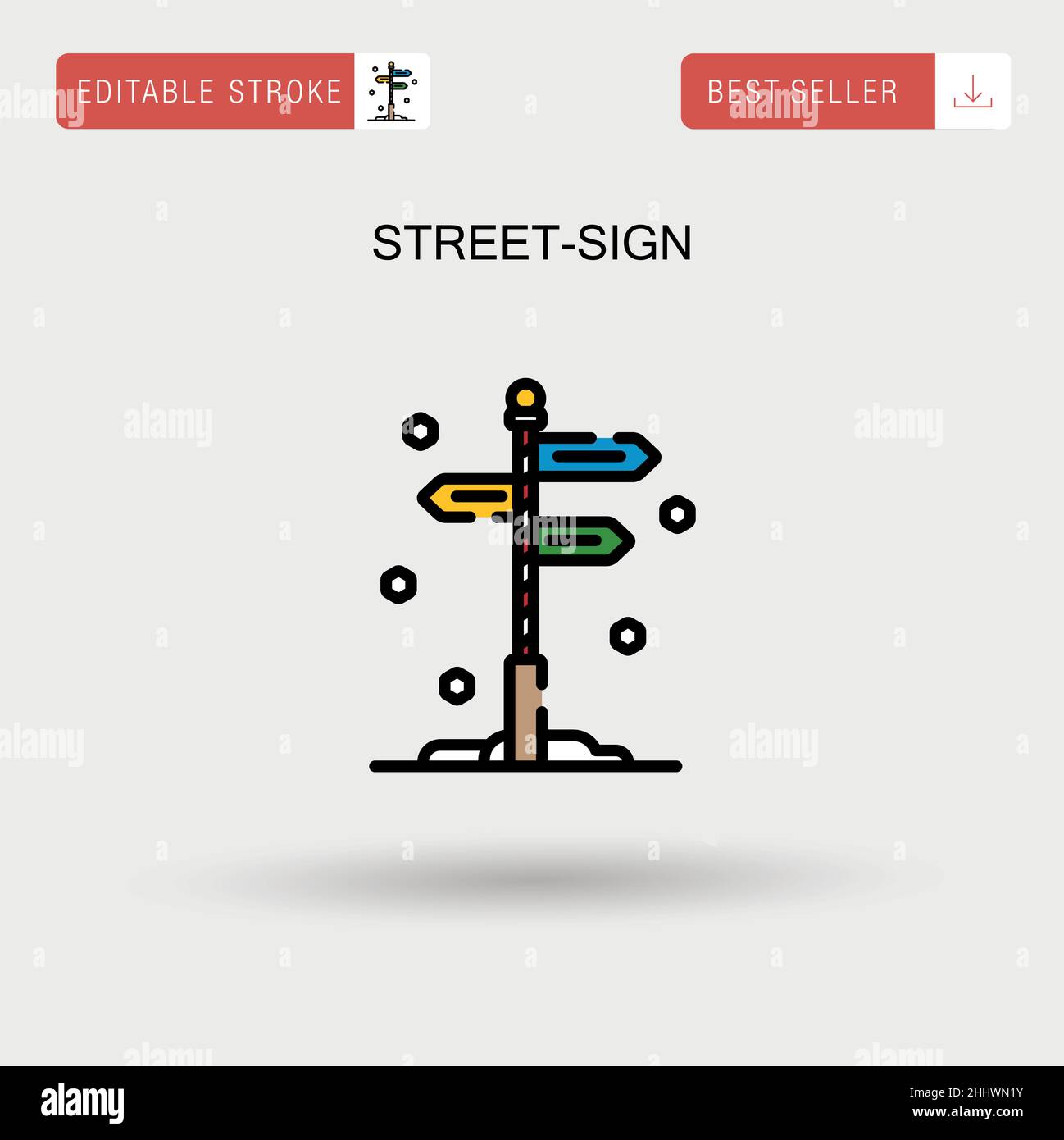 Icon street hi-res stock photography and images - Alamy