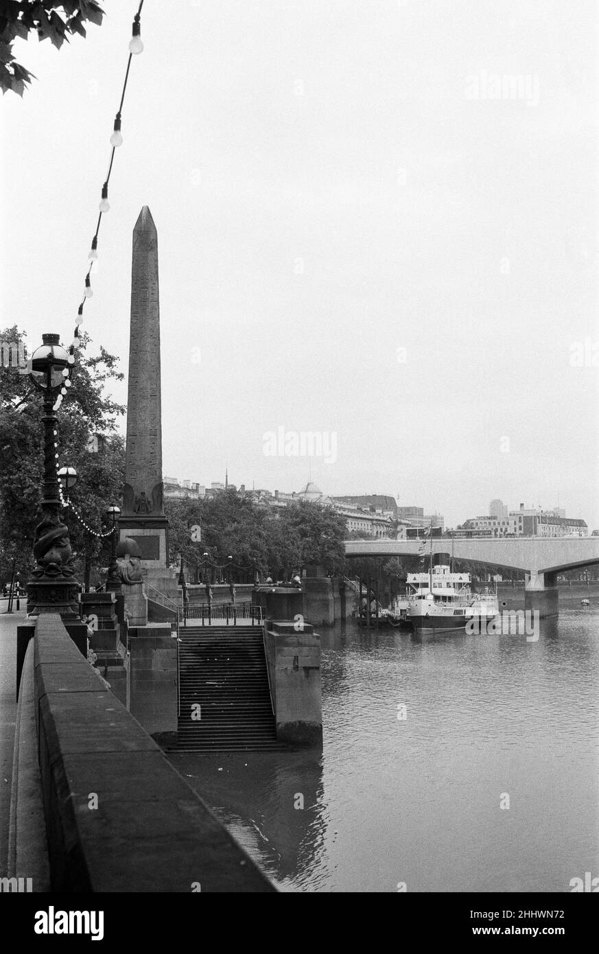 Cleopatra's Needle, Victoria Embankment, London. Circa 1955 Stock Photo ...