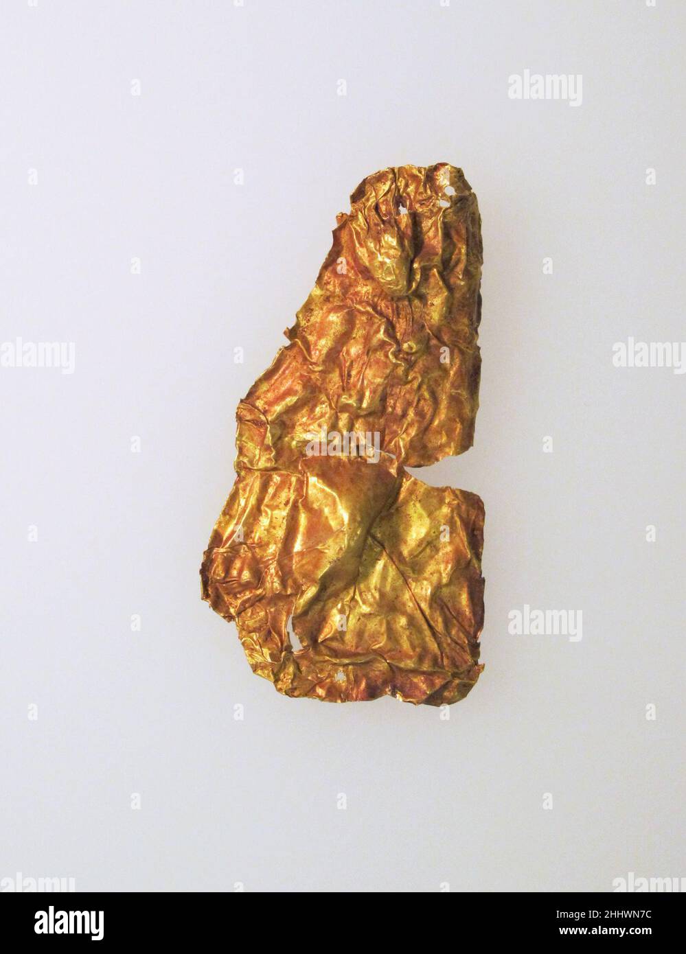 Plaque with female figure Etruscan Thin gold plate embossed with female ...