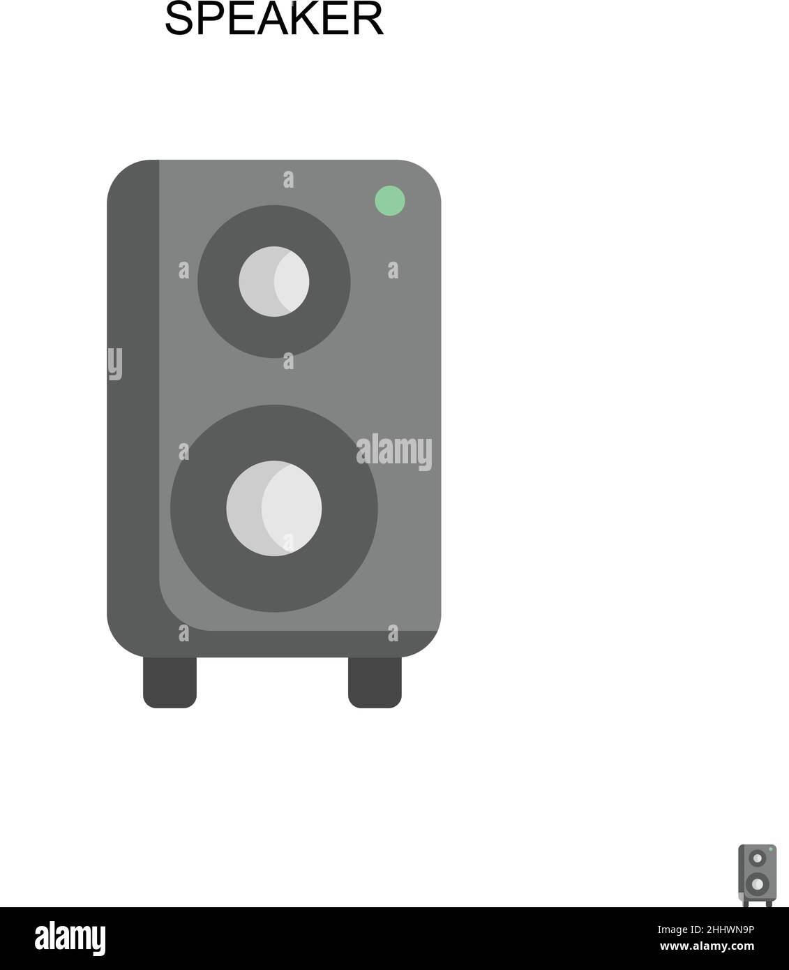 Speaker Simple vector icon. Illustration symbol design template for web ...