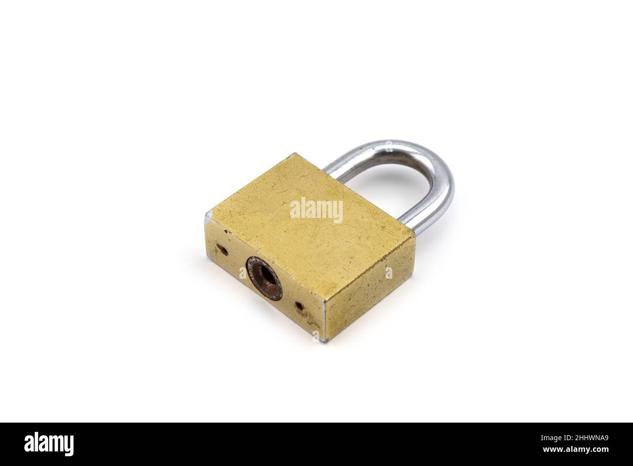 Old Padlock isolated on white background Stock Photo - Alamy