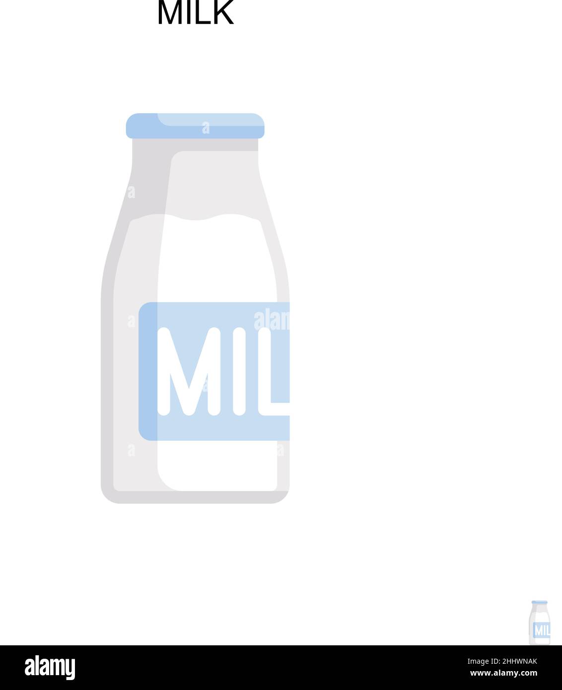 Milk Simple vector icon. Illustration symbol design template for web ...