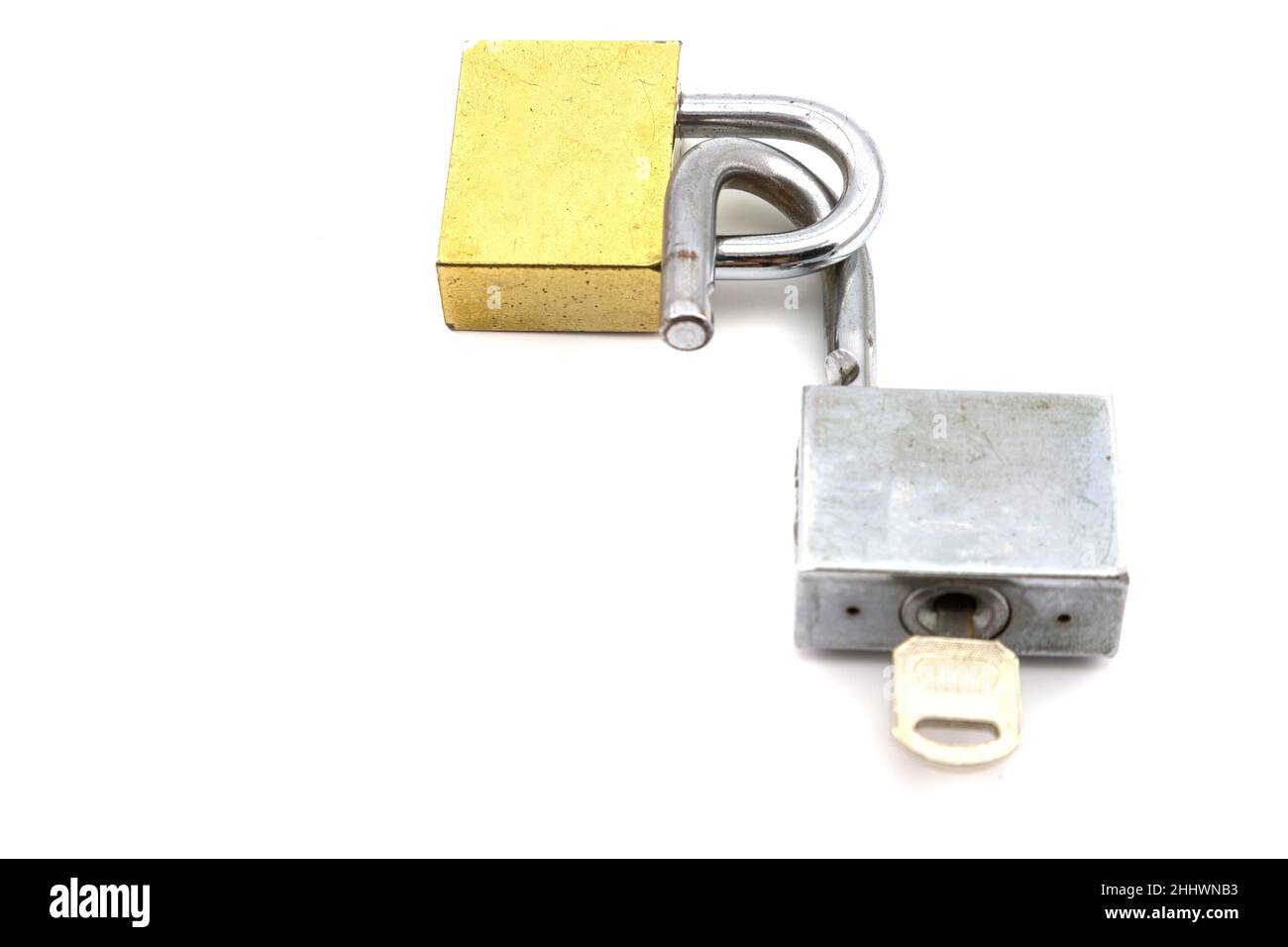Old Padlock isolated on white background Stock Photo - Alamy