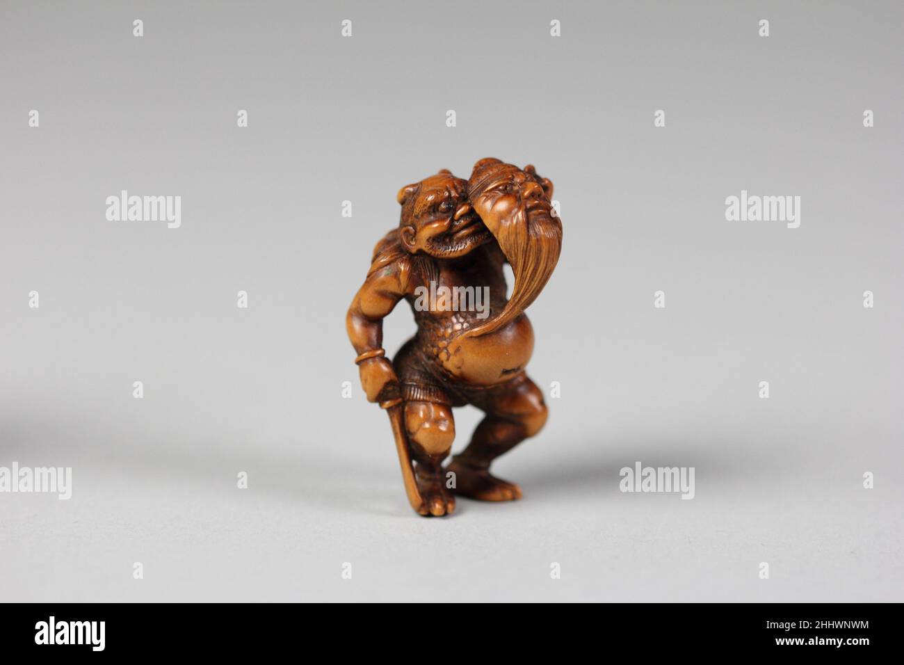 Netsuke of Demon with a Mask 18th century Japan. Netsuke of Demon with ...