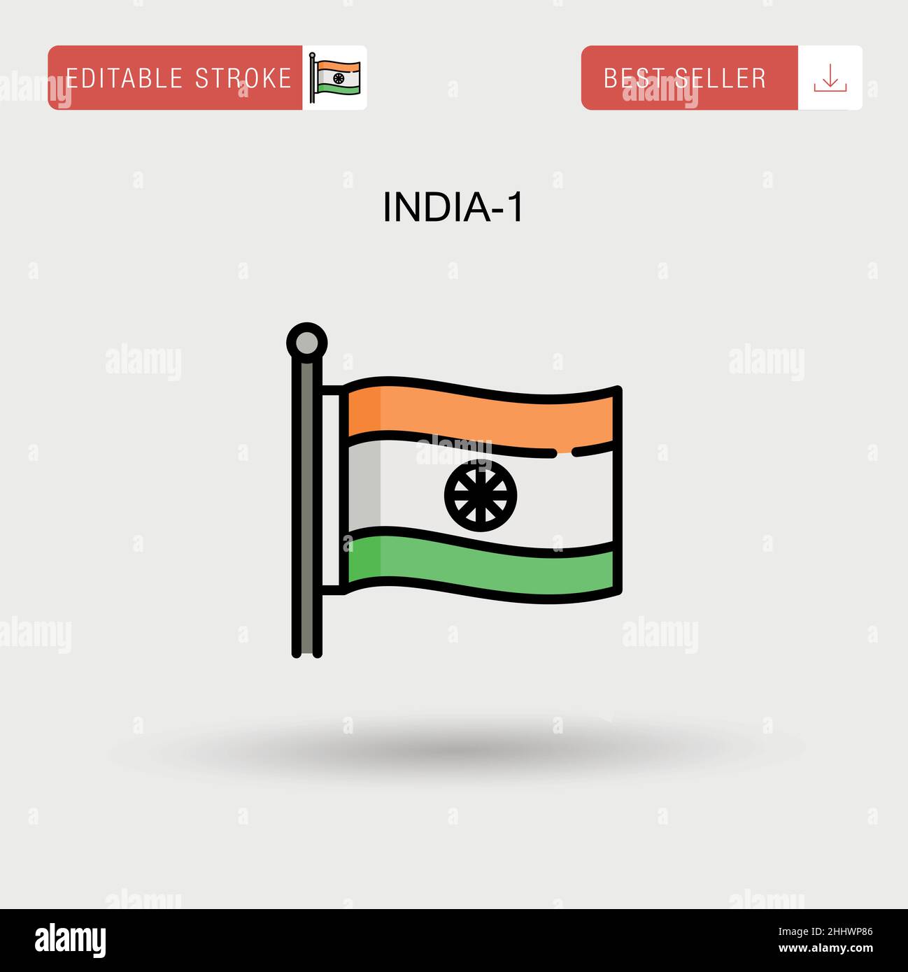 India-1 Simple vector icon Stock Vector Image & Art - Alamy
