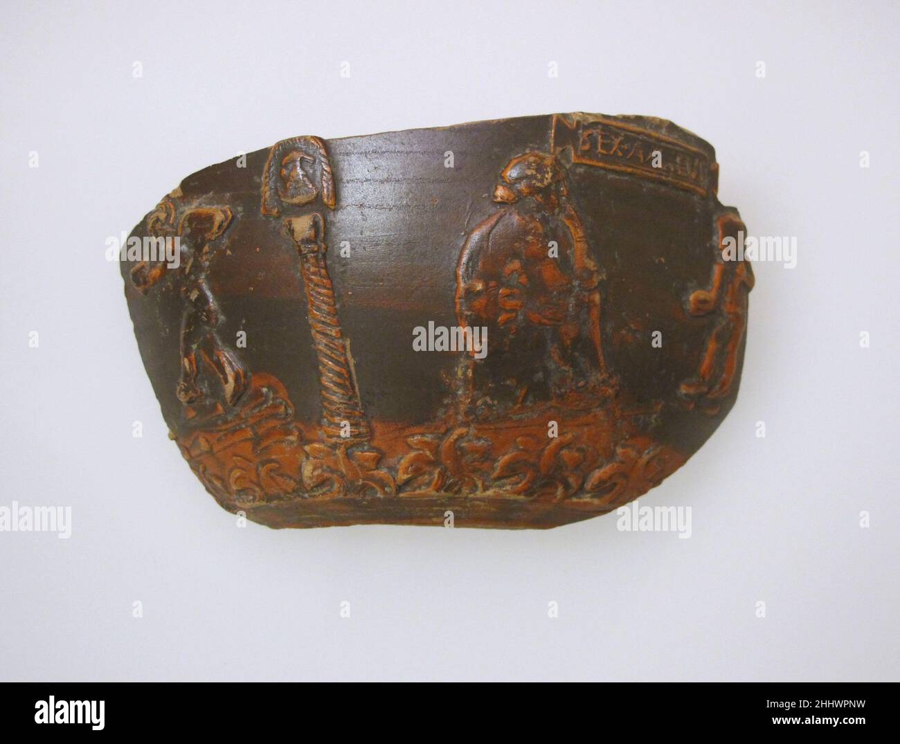 Terracotta bowl fragment ca. 10 B.C.–A.D. 20 Roman Arretine ware ...