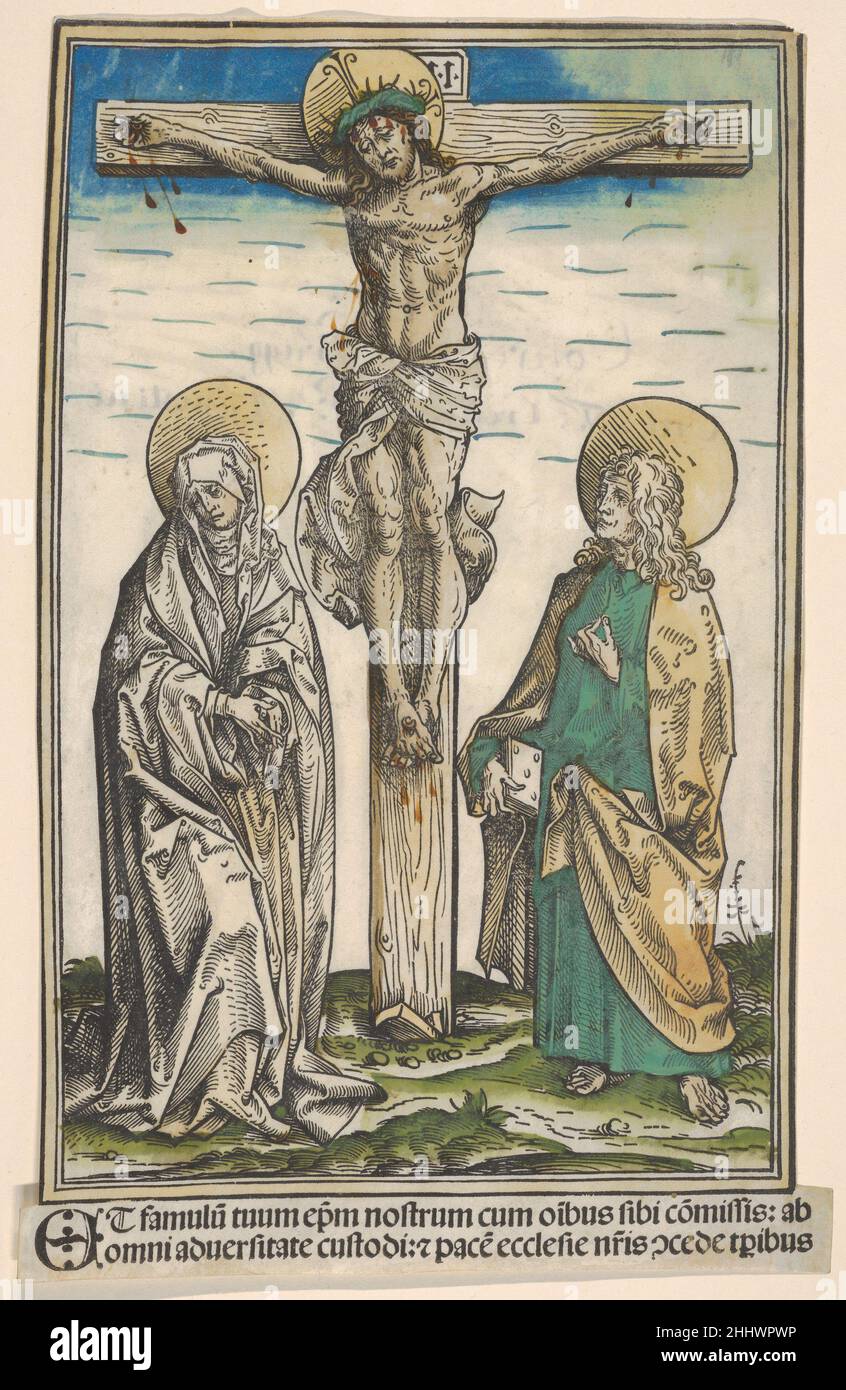 Christ on the Cross with the Virgin and Saint John, from the Passau ...