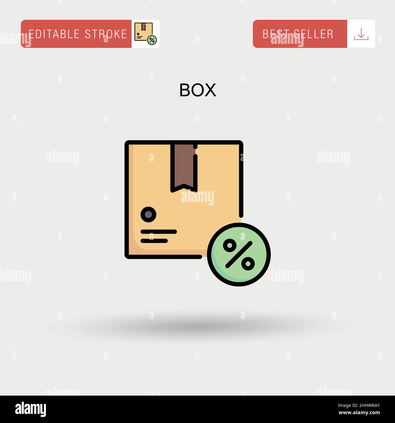 Box Simple vector icon Stock Vector Image & Art - Alamy